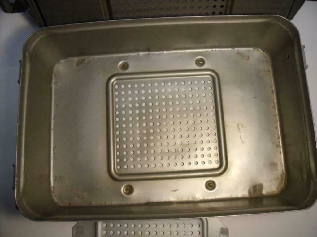Genesis CD2-4B Sterilization Case with Basket and Lid, 4"x19"x12.5 ...