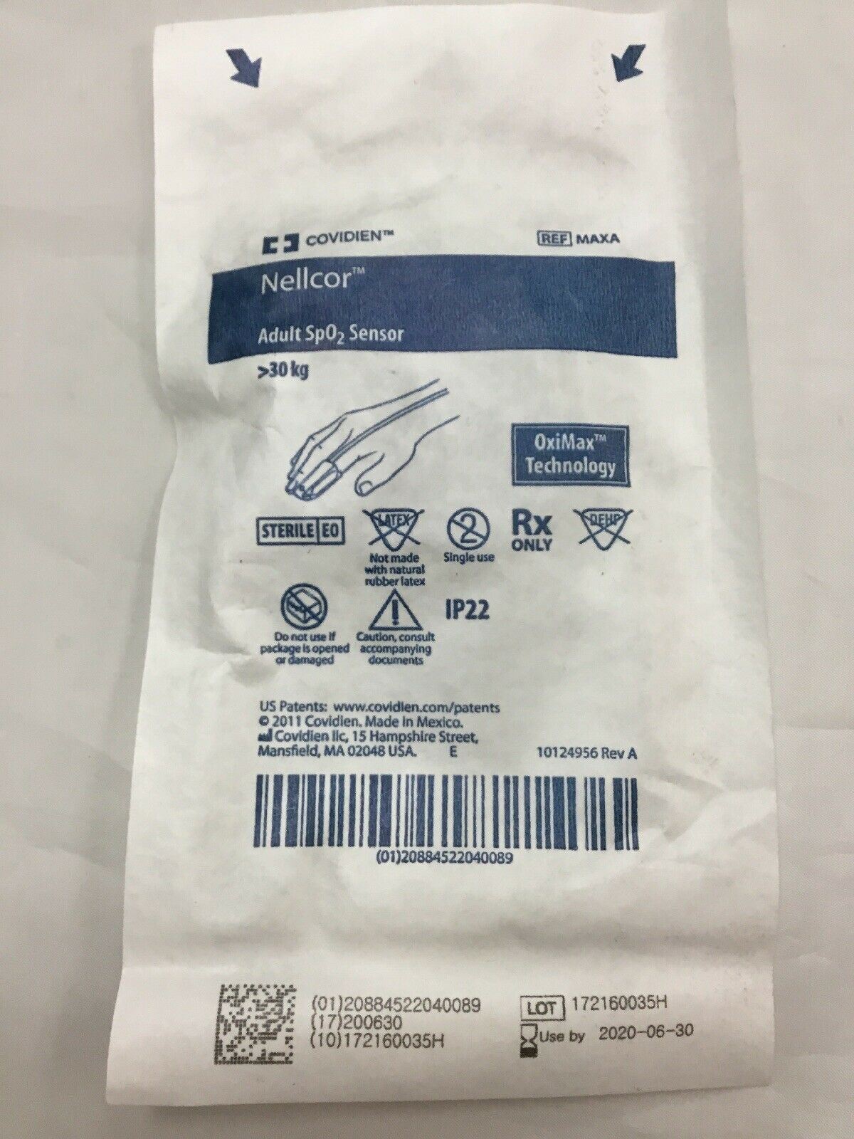 COVIDIEN MAXA Nellcor Neonatal-Adult SpO2 Sensor (143KMD) – KeeboVet ...