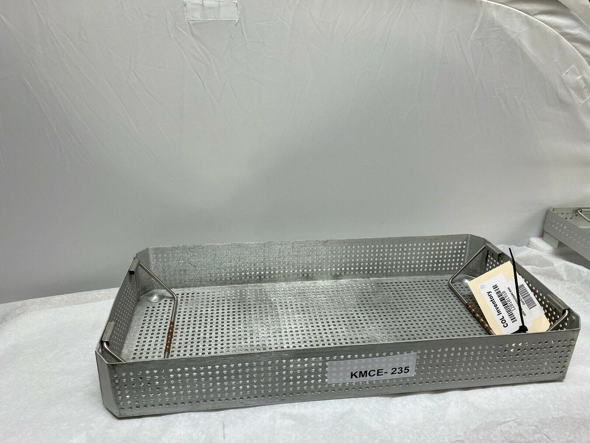 Large 21" L x 10" W x 3" H Metal Sterilization Tray with Handles | KMC ...
