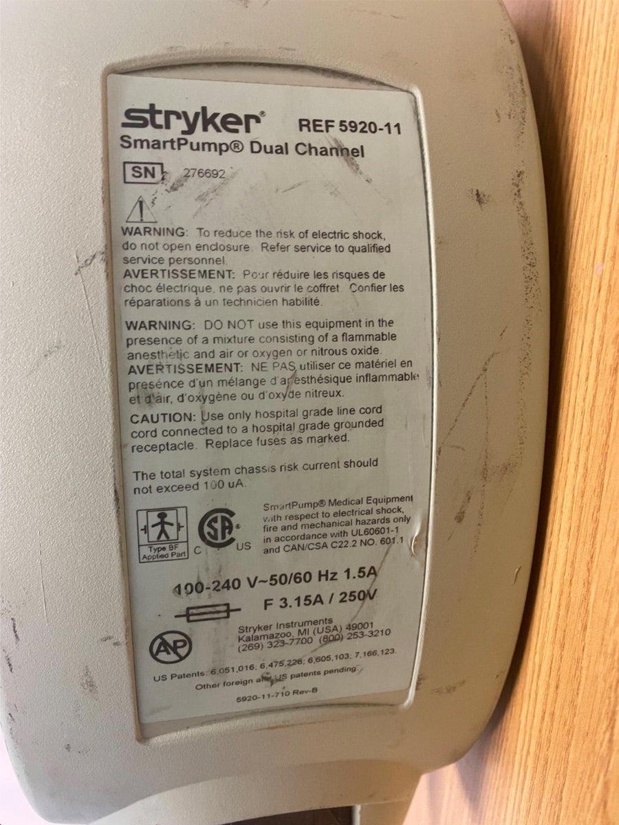 Stryker InstruMed SmartPump Dual Channel Tourniquet System – KeeboVet ...