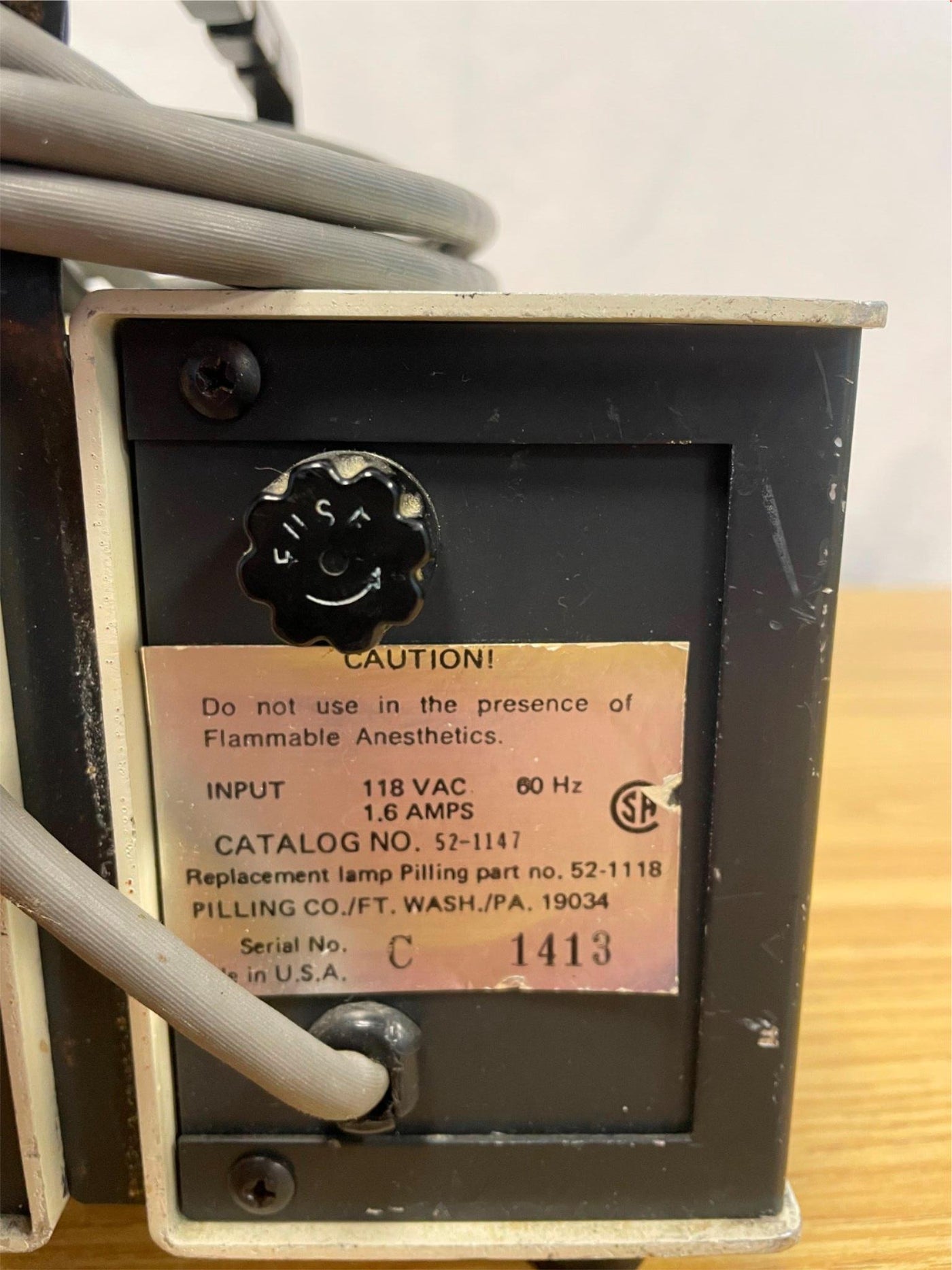 PILLING 52-1147 Endoscopy Illuminator Fiber Optic Light Source ...