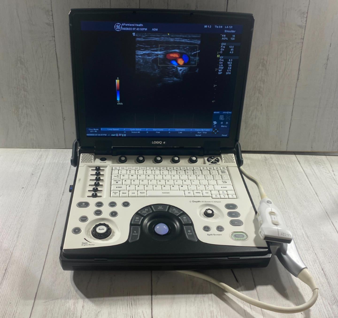GE LOGIQ E Next Generation Ultrasound machine & Probe -L4-12T DOM 2014 ...